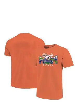 IMAGE ONE Florida Gators Campus Drawing Mom T-shirt - Orange