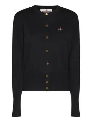 VIVIENNE WESTWOOD Vivienne Westwood Bea Ribbed-Knit Cardigan Black