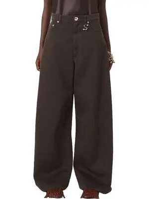 Sportmax Wide Leg Jeans - Chocolate
