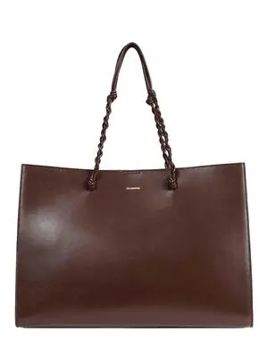 JIL SANDER JIL SANDER Tangle Tote Bag Brown