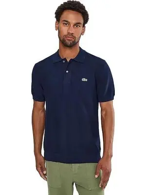 Lacoste Classic Fit Knitted Polo Shirt Sweater Flour - Navy