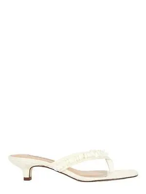 Steve Madden Tracie Shell Kitten Heel Sandal - Bone