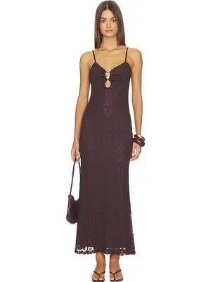 Bardot Karla Lace Dress - Chocolate