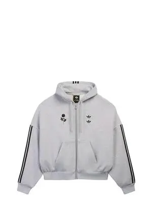 ADIDAS X WILLY CHAVARRIA Cotton Blend Zip-up Hoodie - Grey