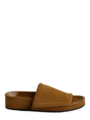 Phoebe Philo Chunky Suede Slides - Multicolor