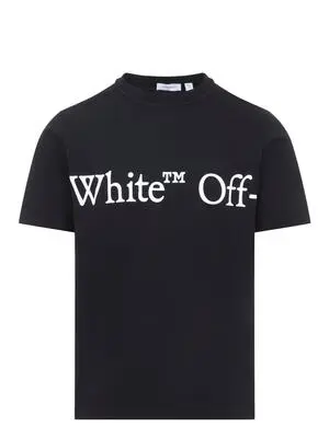 Off-White Bookish Scarf" Graphic T-shirt - Black