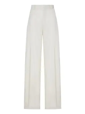 Phoebe Philo Silk Blend Chino Trousers - Multicolor