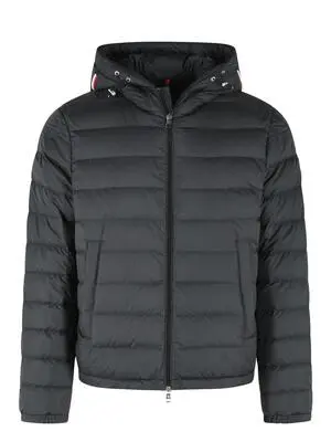 Moncler Vermeil Short Hooded Down Jacket - Black