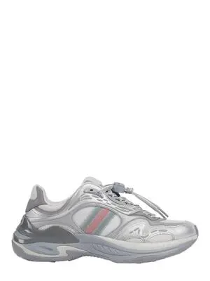 Gucci 2.0 Sneakers With Gg Trim - Silver