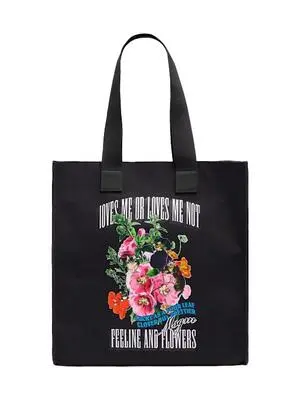 MSGM Vertical Tote Bag - Black