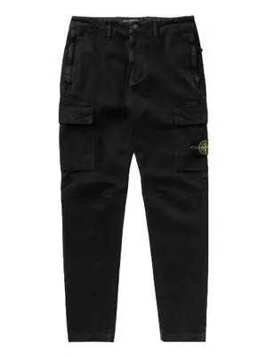 STONE ISLAND Stone Island Logo Patch Tapered Cargo Trousers