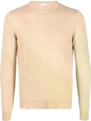 Malo Crew Neck Cashmere Jumper - Brown