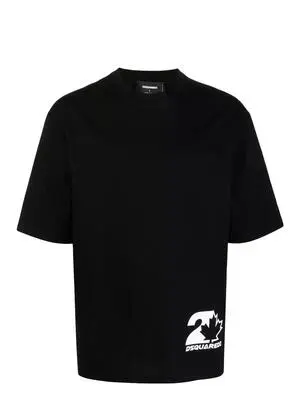 Dsquared2 Logo-print Cotton T-shirt - Black