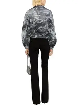 Dsquared2 Camouflage Denim Jacket - Black