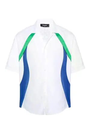 Dsquared2 Sporty Waves Cotton Shirt - White