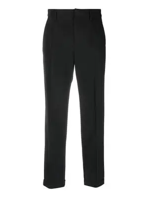 Dsquared2 Slim-fit Tailored Trousers In Virgin Wool - Black