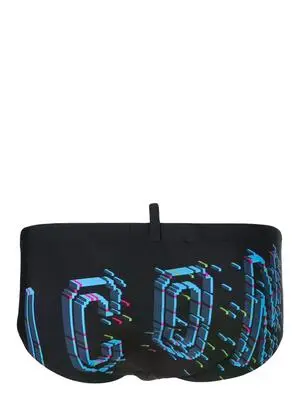 Dsquared2 Icon Print Swim Trunks - Black