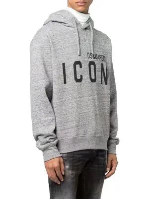 Dsquared2 Cotton Logo Hoodie - Grey