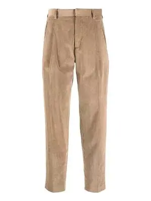 Woolrich Corduroy Trousers With Pleat Detail - Brown