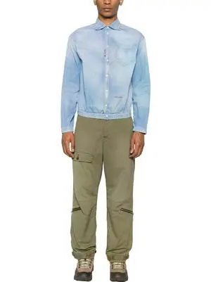 Dsquared2 Elasticated-waistband Denim Shirt - Blue