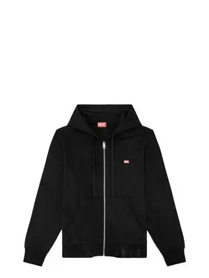 DIESEL® S-ginn-hood-zip-k13 Sweatshirt - Black