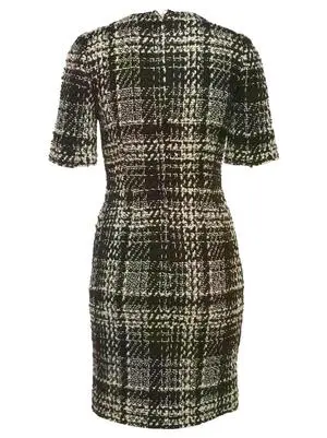 Dolce & Gabbana Double-breasted Tweed Mini Dress - Black