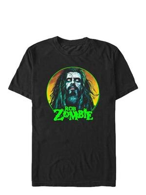 ROB ZOMBIE Undead Face Logo Short Sleeve Graphic T-shirt - Black