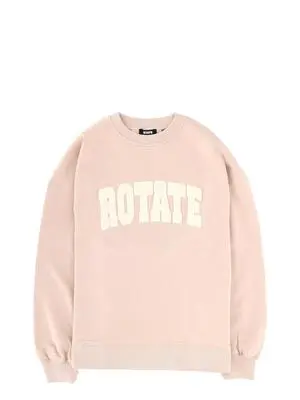 ROTATE BY BIRGER CHRISTENSEN Oversized Sweatshirt With Appliqué Logo - Pink