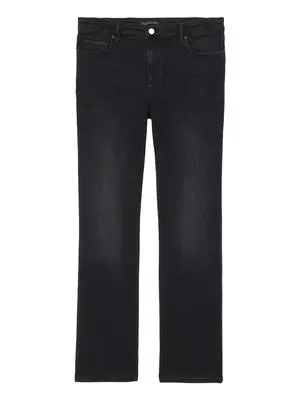 ALLSAINTS Haldan Slim Bootcut Mid-rise Jeans - Black
