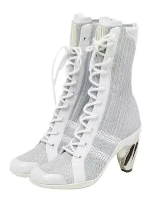 Dior D-zenith Lace-up Ankle Boots - Silver