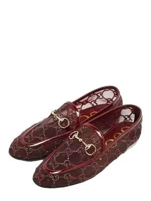 Gucci Jordaan Mesh Loafers - Red