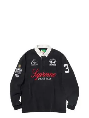 Supreme X La Martina Rugby Shirt - Black