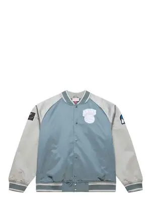 Mitchell & Ness New York Knicks Lightweight Satin Full-snap Jacket - Blue