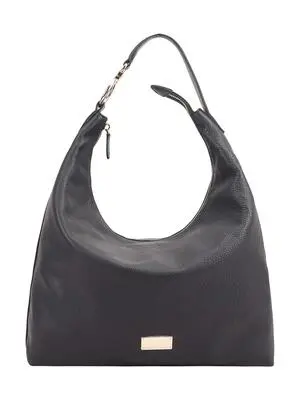 PAUL COSTELLOE Ebro Leather Shoulder Bag - Black