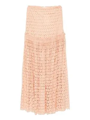 Ulla Johnson Aris Lace Maxi Skirt - Blush