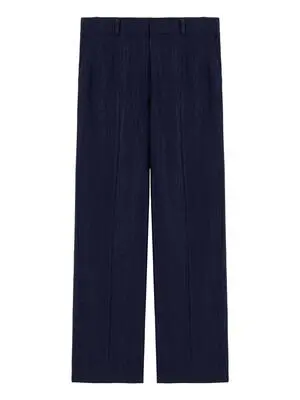 NOCTURNE High-rise Straight-leg Trousers - Blue