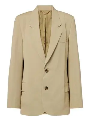 Victoria Beckham Victoria Beckham Single-Breasted Blazer Beige