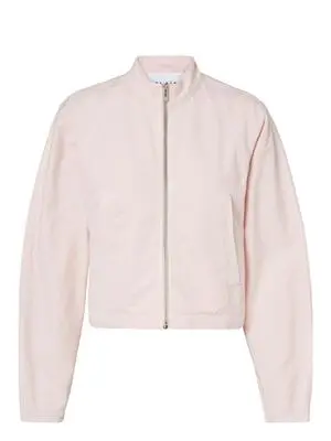 Alaïa Zip-up Denim Jacket - Pink