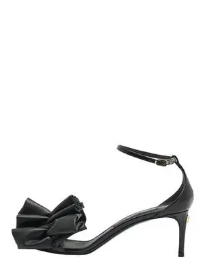 Dolce & Gabbana Keira Ruched Sandals - Black