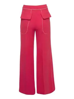 Elisabetta Franchi Wide-leg Trousers - Pink