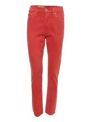 Polo Ralph Lauren Callen High-rise Jeans - Red