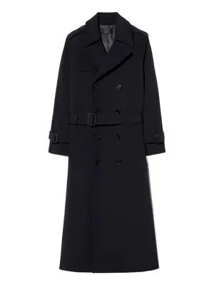 NILI LOTAN Marin Trench Coat - Black