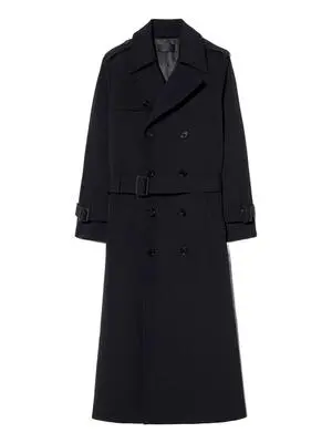NILI LOTAN Marin Trench Coat - Black