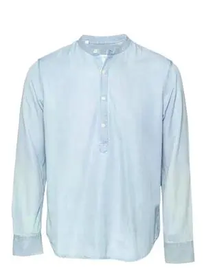 Sandro Mandarin Collar Shirt - Blue