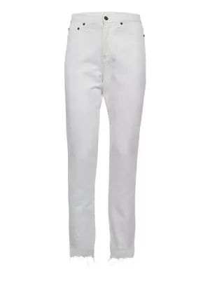 Saint Laurent Mid-rise Slim-fit Jeans - White