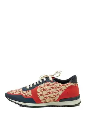 Carolina Herrera Signature Print Lace-up Sneakers - Red