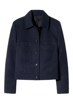 NILI LOTAN Susannah Wool Jacket - Midnight