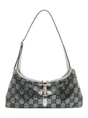 Gucci Jackie Slim Gg Mesh Shoulder Bag - Silver