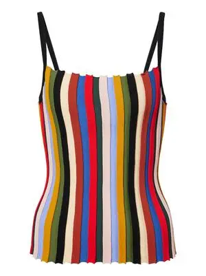 Staud Skye Striped Knit Top - Multicoloured
