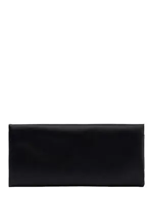 Saint Laurent Cassandre Satin Clutch - Black